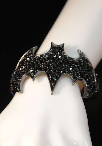 Trendy Batman Cuff Rhinestone Bracelet