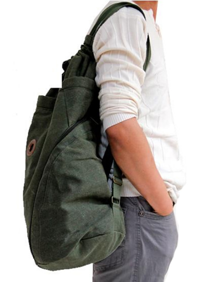 Canvas Bucket Backpack