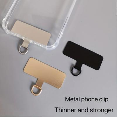 Black Metal Universal Phone Card for lanyard strap