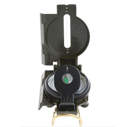 Military style lensatic compass