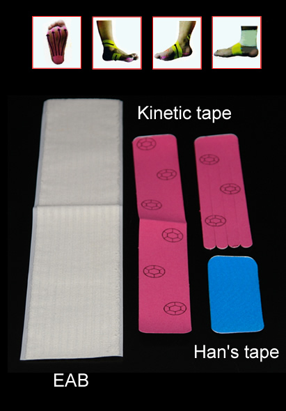 DL Sports Medicine Kinesiology Pre-cut Tape Hiker Series for Foot Support