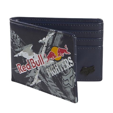 Fox Racing Red Bull X-Fighters Exposed Wallet in Black and Navy