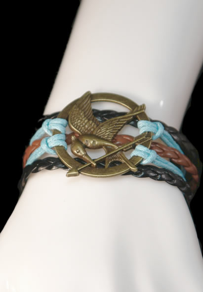 Hunger Games Mocking Jay Braided Bracelet
