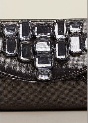 JESSICA MCCLINTOCK Multi Jewel Clutch