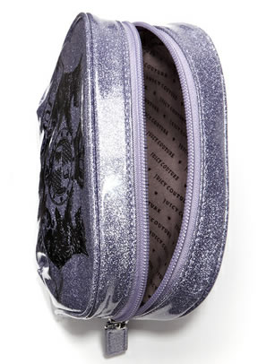 Juicy Couture Glitter Round Cosmetic Case