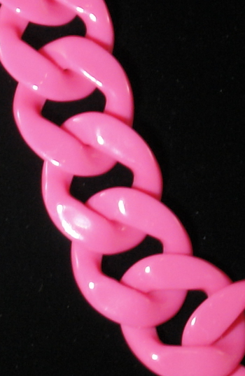 Neon Pink Long Shelby Necklace