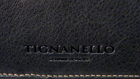 TIGNANELLO Black Leather Card Wallet Insert