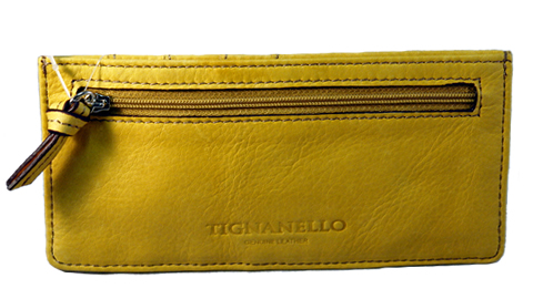 TIGNANELLO Citrine Leather Card Wallet Insert