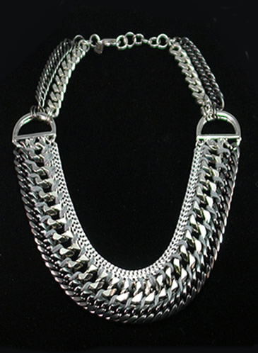 Trendy Statement 3 Chain Necklace