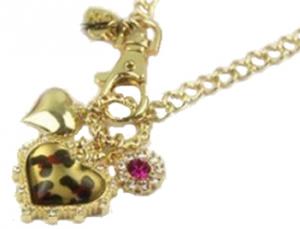 Leopard Heart Flower Necklace