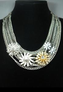 Trendy Statement Mixed Chains Necklace