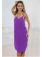 Trendy Violet Open Back Beach Cover-Up Dress