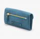 Linea Pelle Dylan Trifold Wallet In Sea Blue
